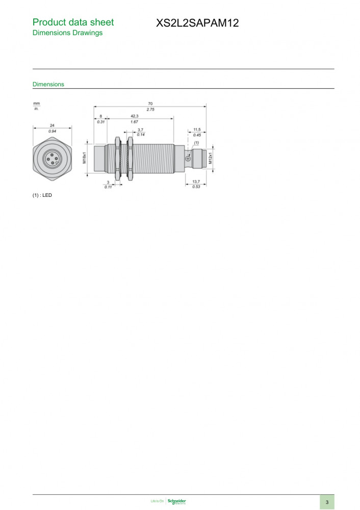 XS2L2SAPAM12 technical document page 3