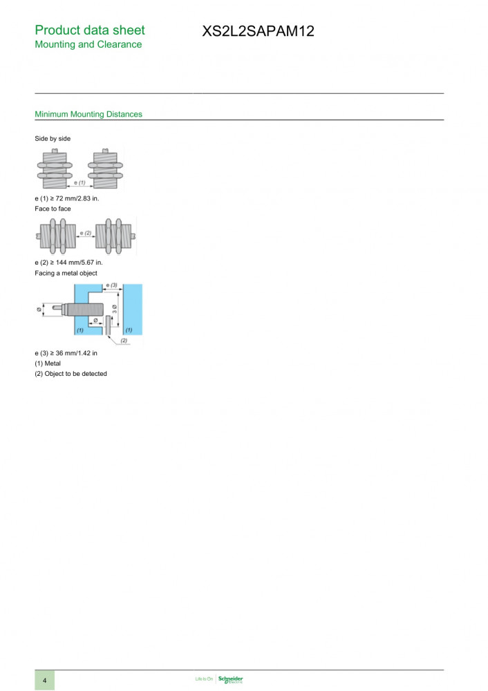 XS2L2SAPAM12 technical document page 4