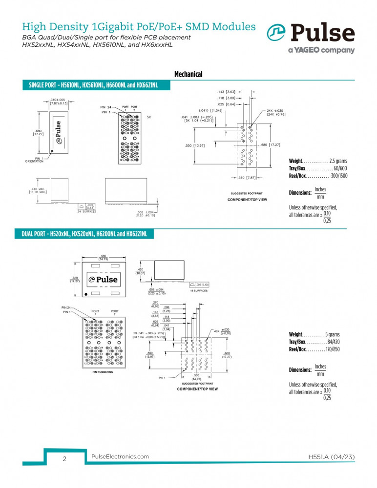 HX5200NL datasheet page 2