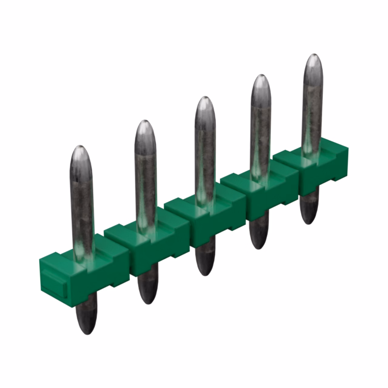 5.00mm Pitch Eurostyle Vertical PCB Pin Header, Breakable, 5 Circuits for sale