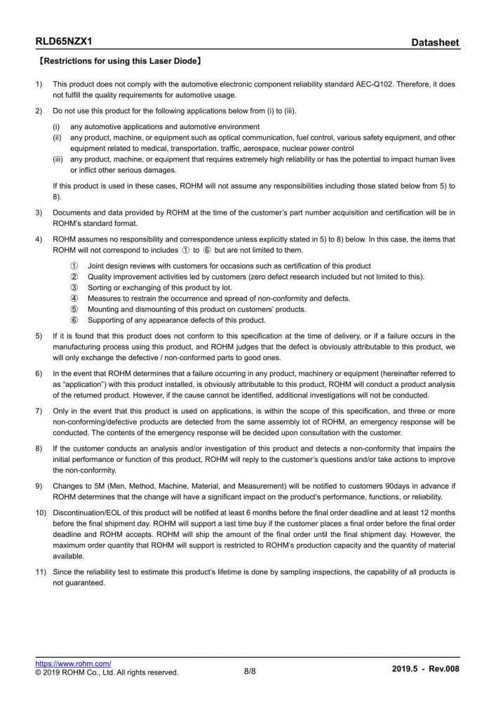 RLD65NZX1-00A technical document page 8