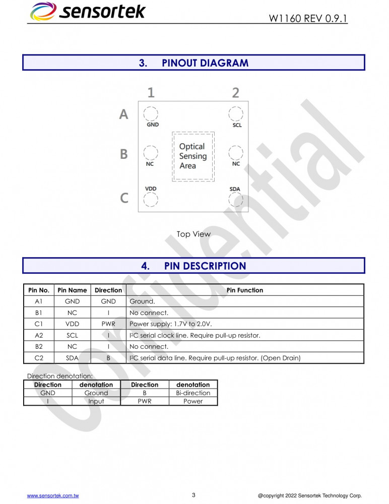 W1160 datasheet page 4