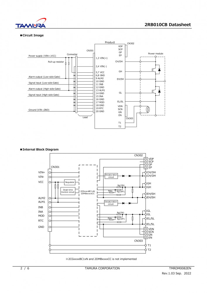Supplied technical document page 2
