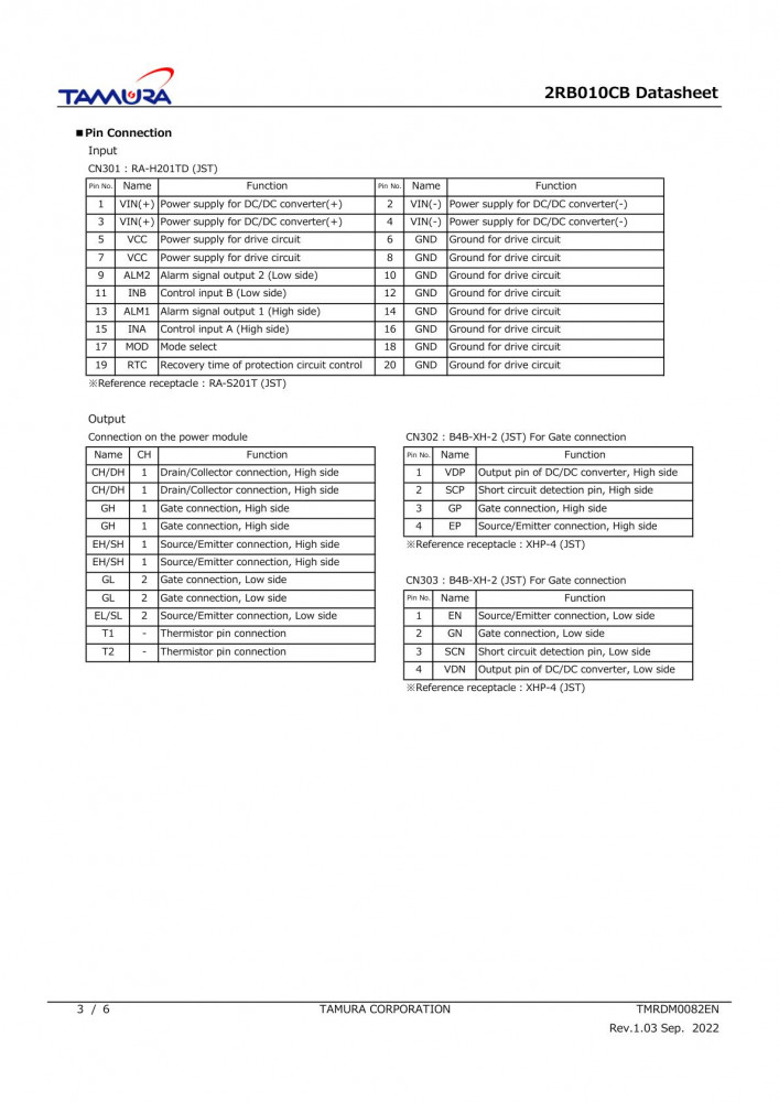 Supplied technical document page 3