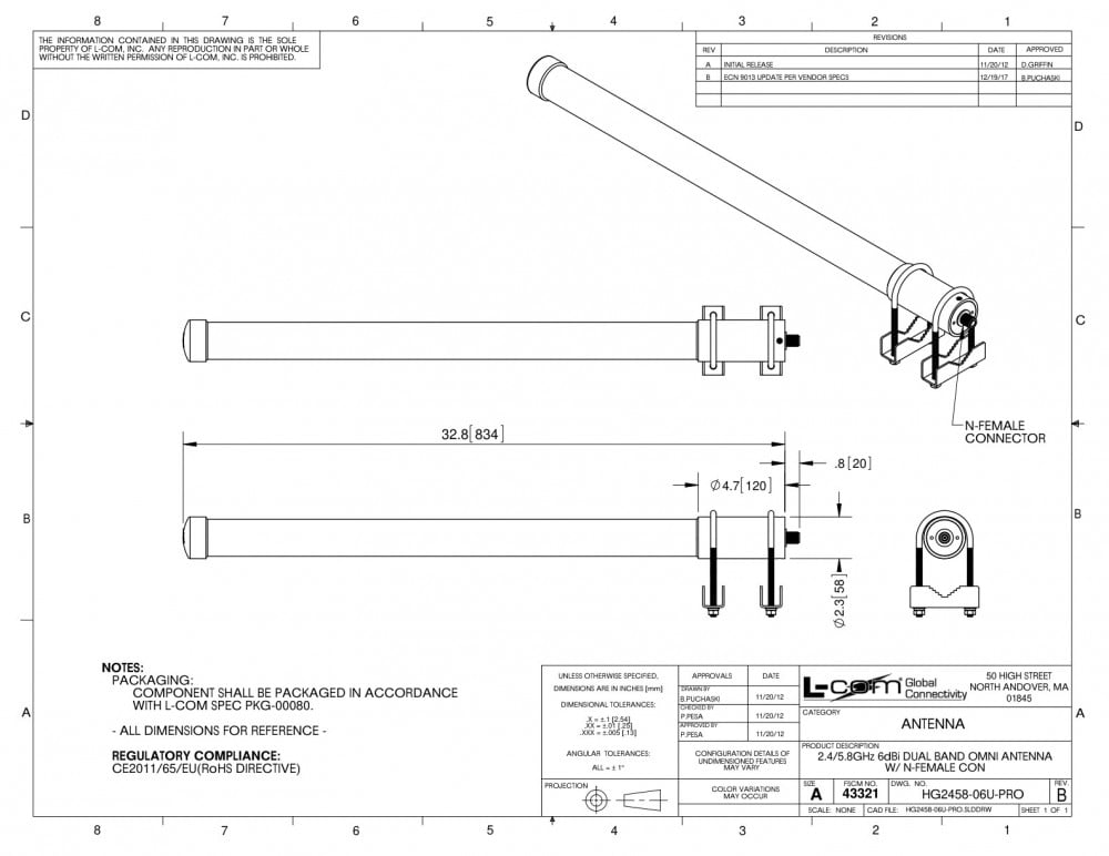 HG2458-06U-PRO technical document page