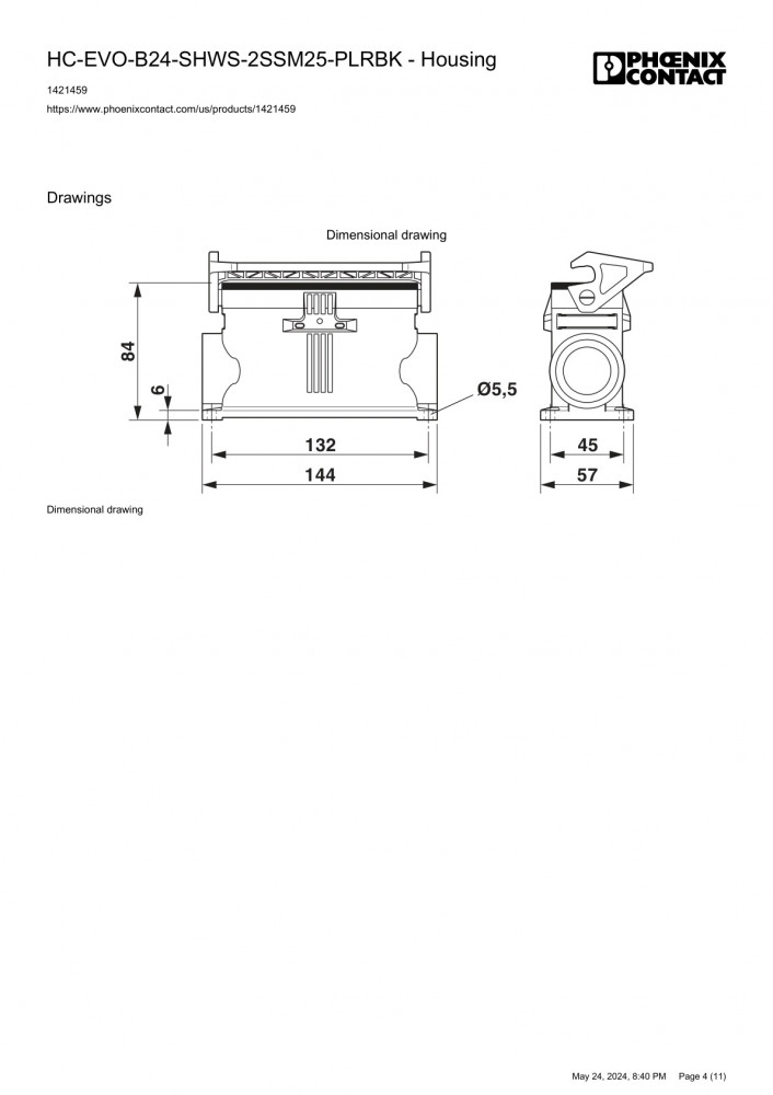 Phoenix Contact 1421459 technical document page 4