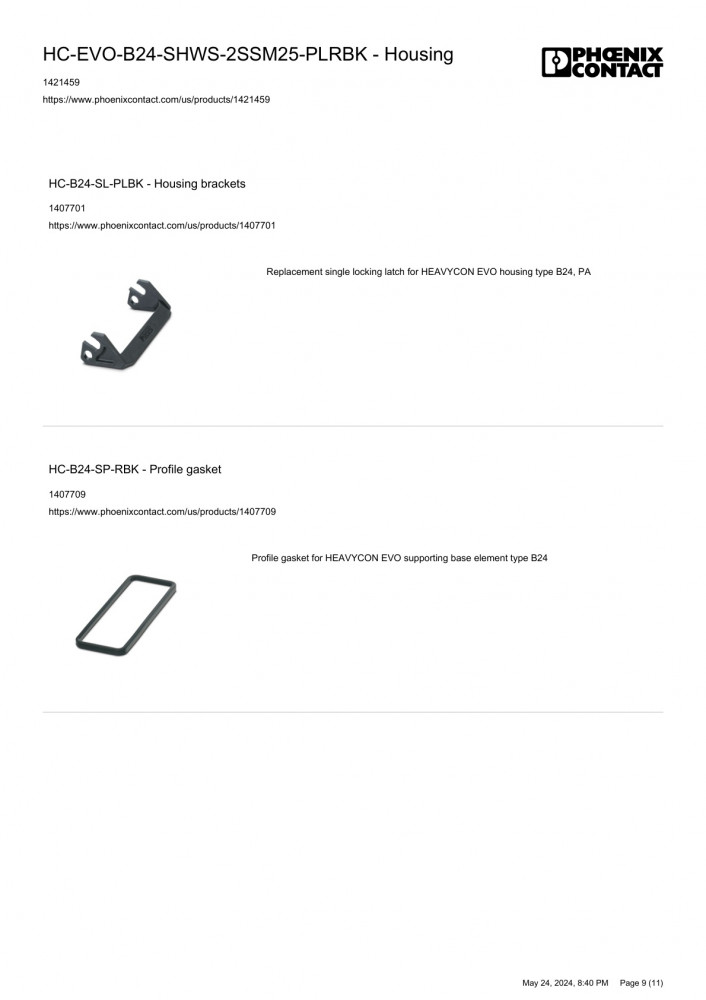 Phoenix Contact 1421459 technical document page 9