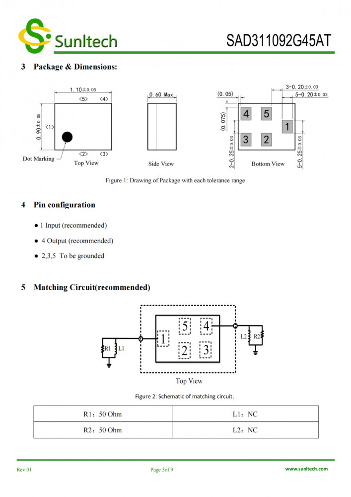 SAD311092G45AT datasheet page 3