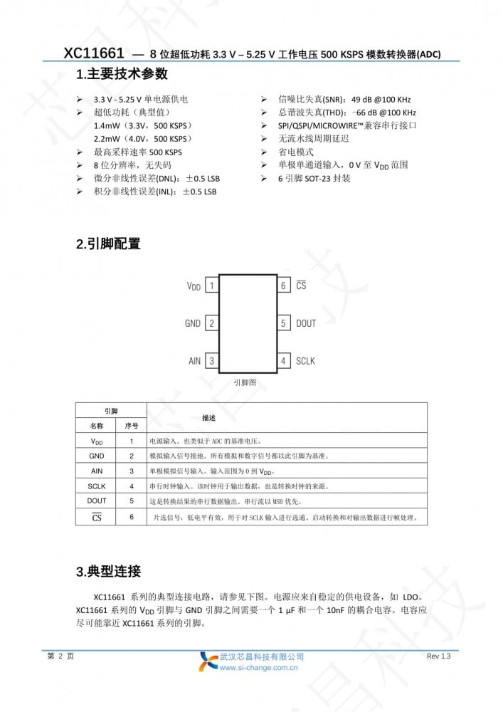 XC11661 datasheet page 2