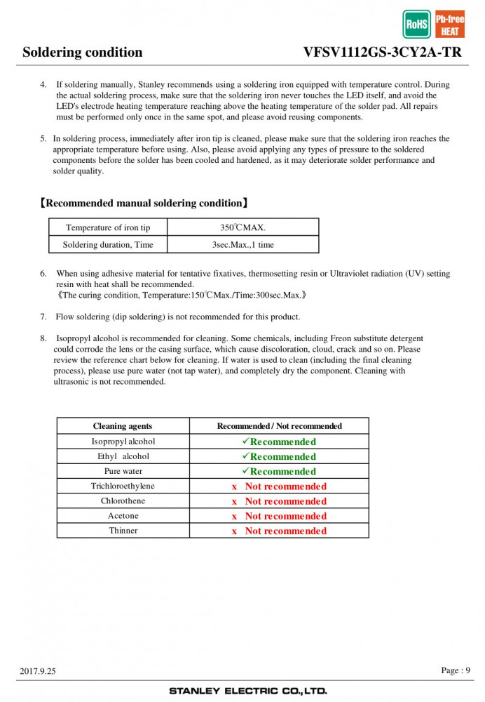 STANLEY VFSV1112GS-3CY2A technical document page 9