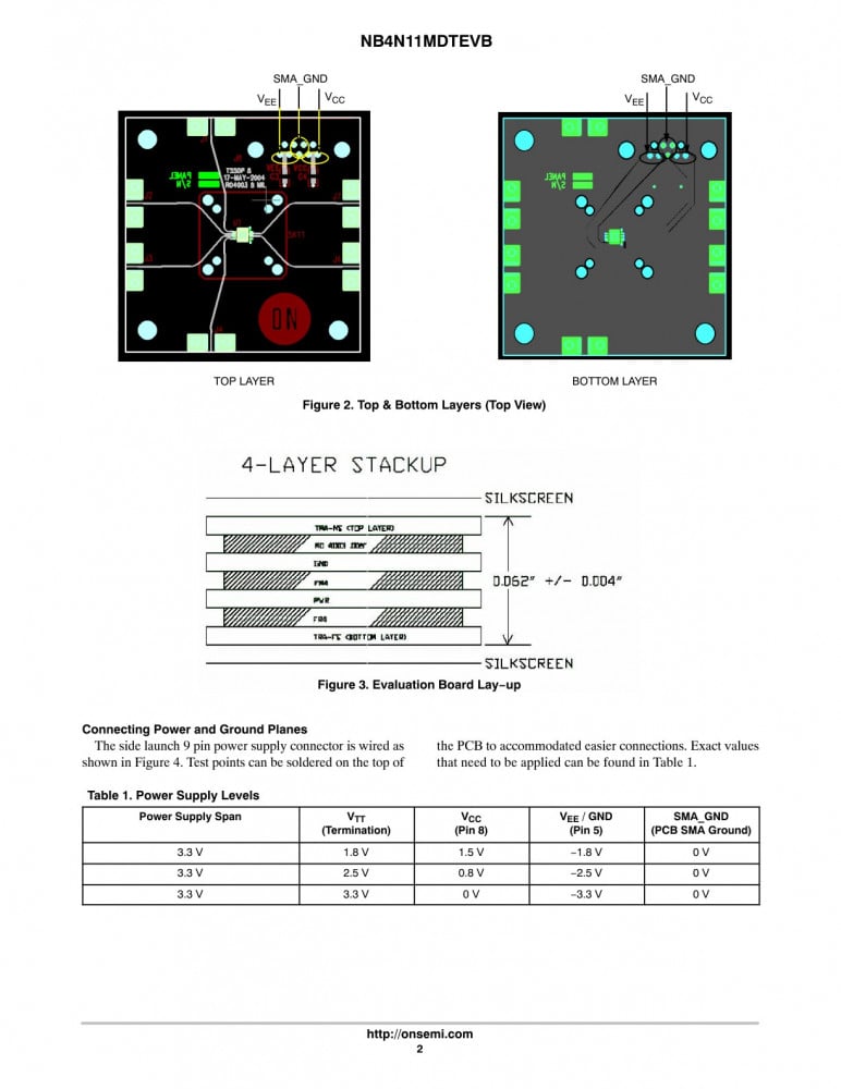 NB4N11MDTEVB technical document page 2