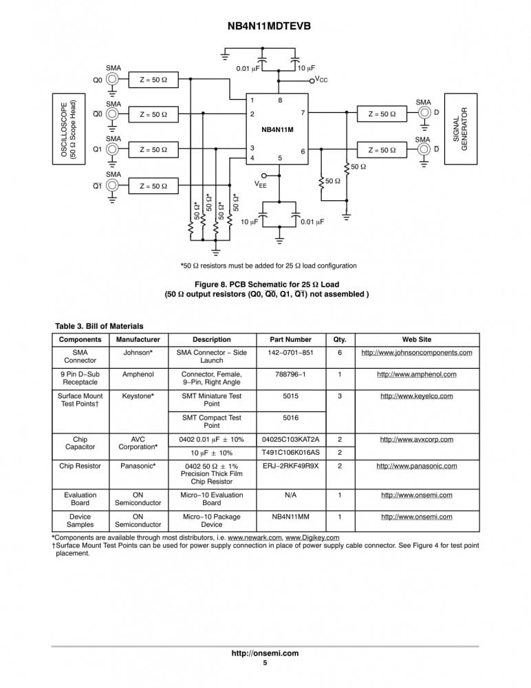 NB4N11MDTEVB technical document page 5