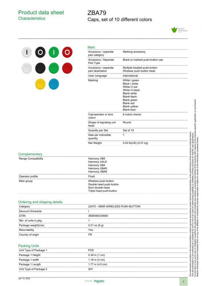 ZBA79 technical document page 1
