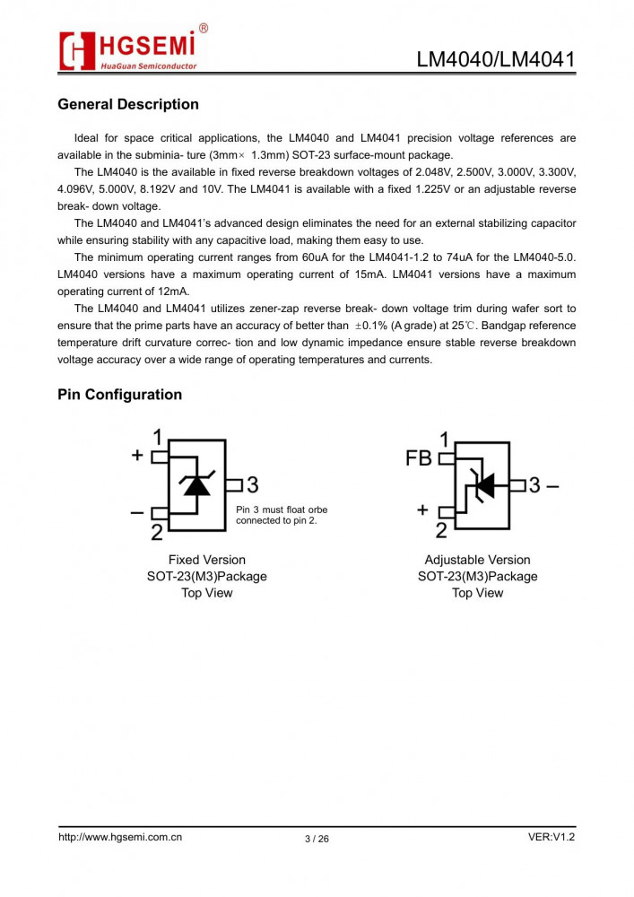 LM4040 datasheet page 3