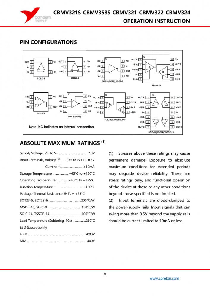 CBMV321AST5 datasheet page 2