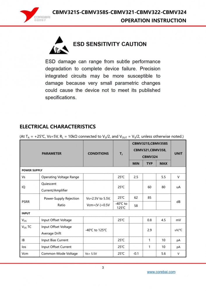 CBMV321AST5 datasheet page 3