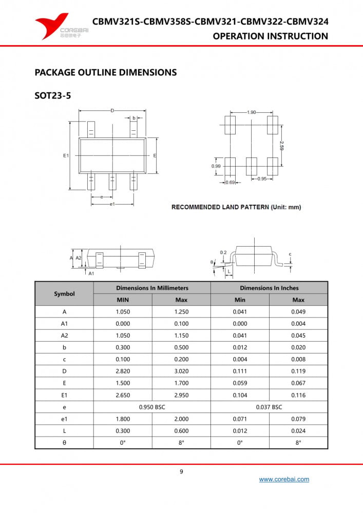 CBMV321AST5 datasheet page 9