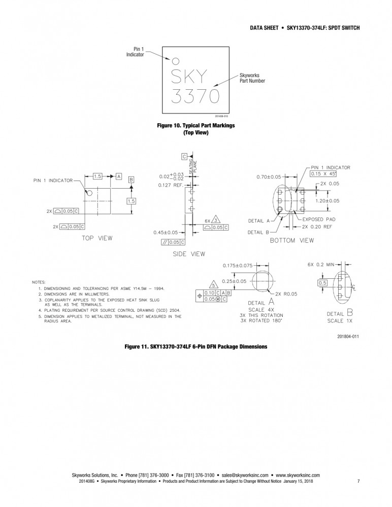 SKY13370-374LF datasheet page 7