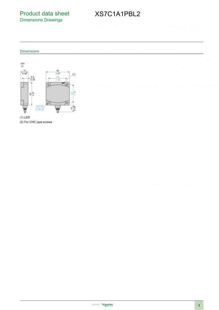 XS7C1A1PBL2 technical document page 3