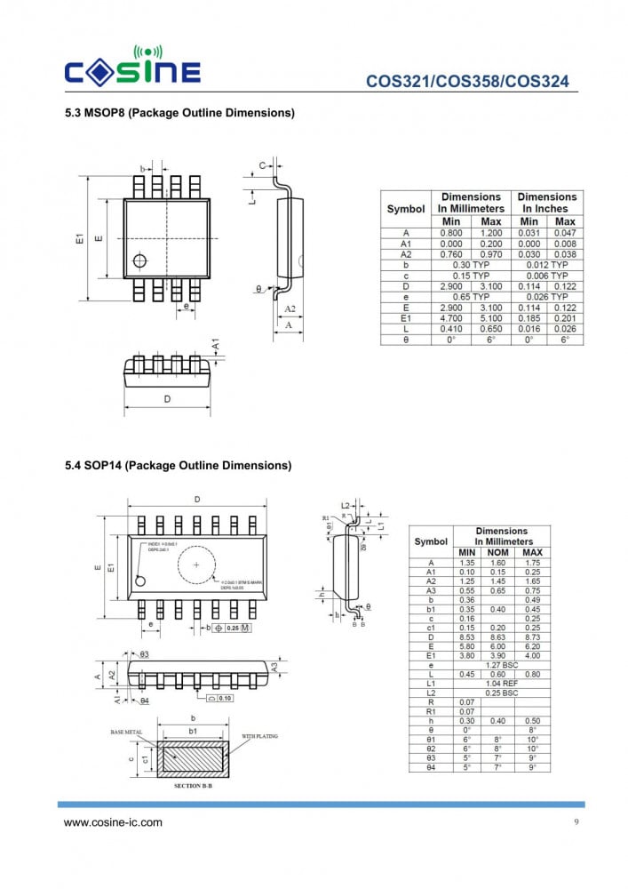 COS324SR datasheet page 9