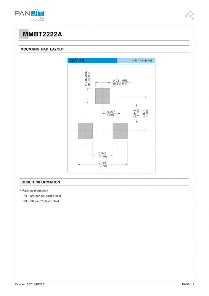 PANJIT MMBT2222A datasheet page 4