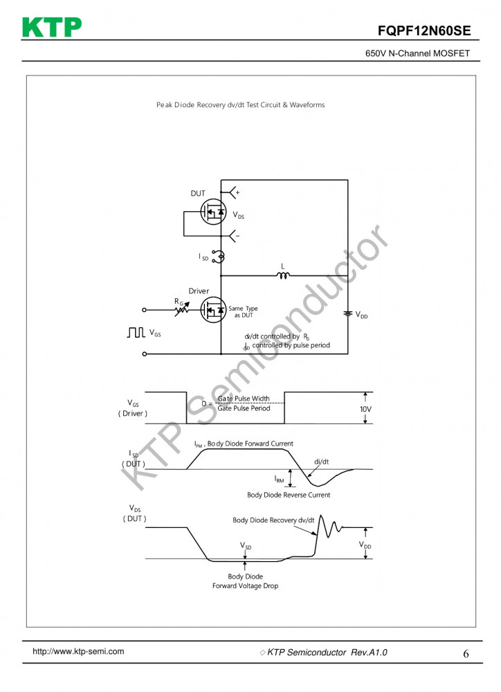 FQPF12N60SE datasheet page 6