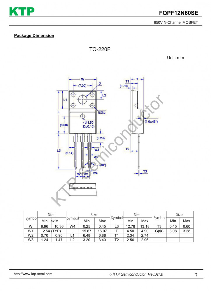 FQPF12N60SE datasheet page 7