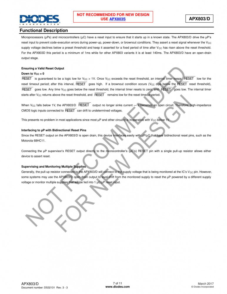 APX803 datasheet page 7