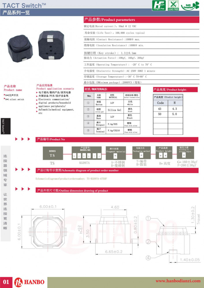 TS-KG097A-AT50F technical document page 1