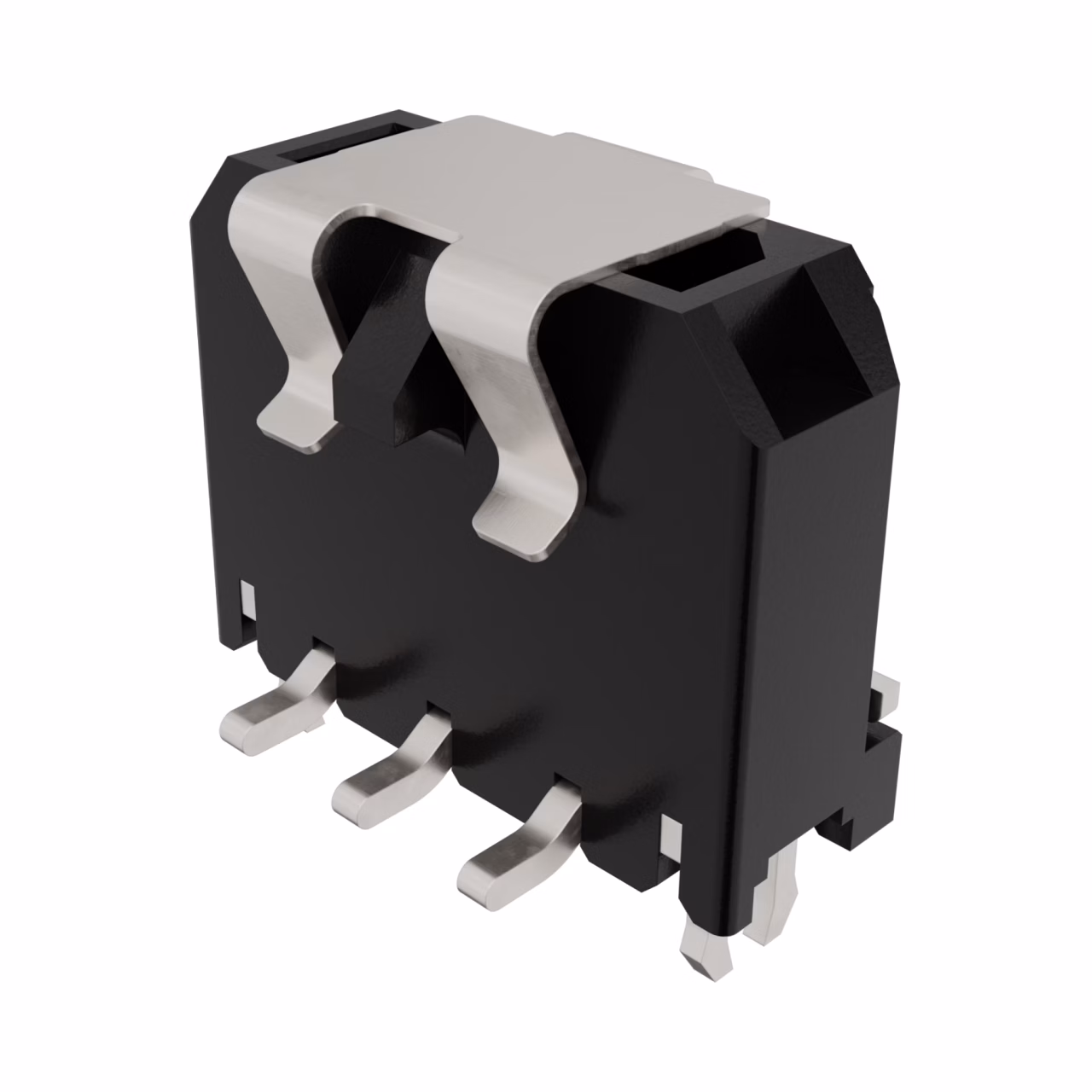 Micro-Fit+ Vertical Header, Surface Mount, 3.00mm Pitch, Single Row, 3 Circuits, 0.38µm Gold (Au) Plating, Glow-Wire Capable, Press Clip, Black, Tape and Reel for sale