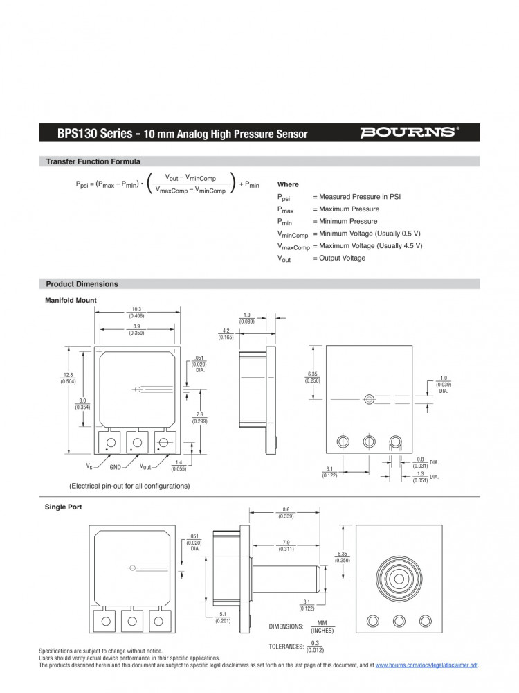 BPS130 datasheet page 2
