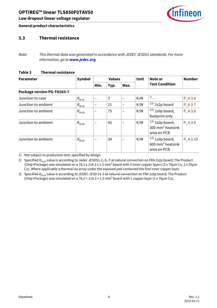 TLS850F0TAV50 datasheet page 8