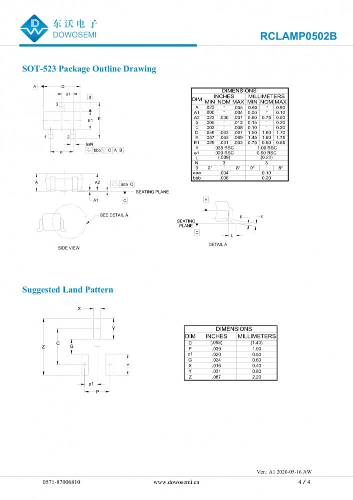 RCLAMP0502B datasheet page 4