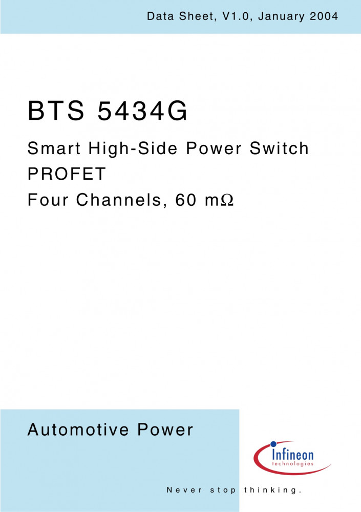 BTS5434G datasheet page 1