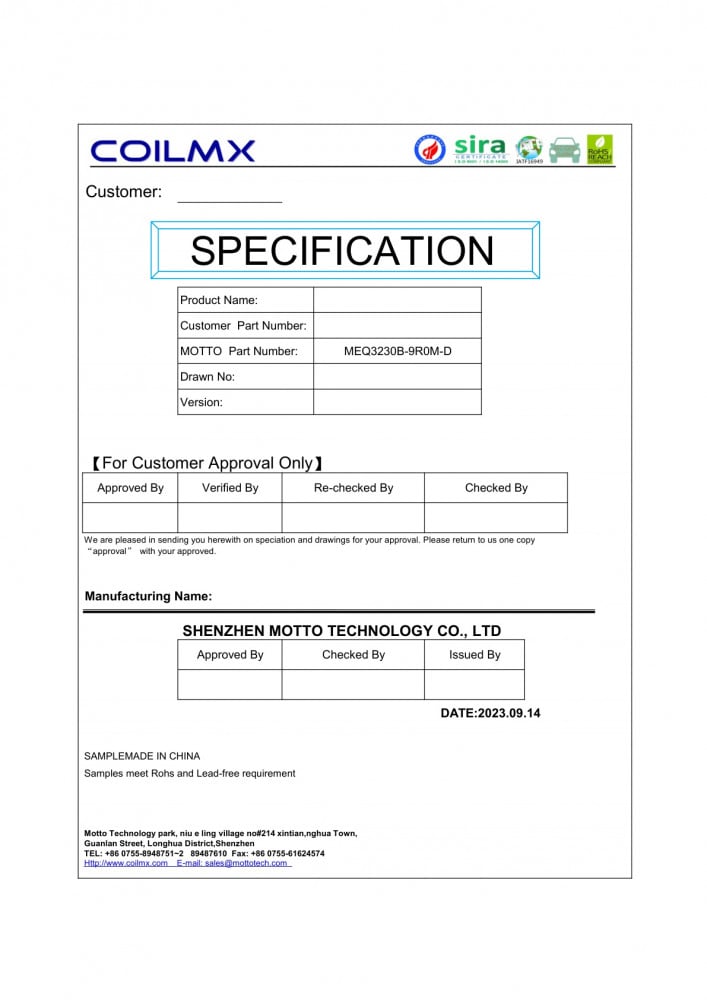 MEQ3230B-9R0M-D datasheet page 1