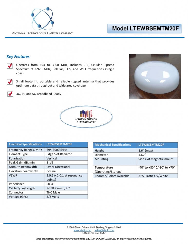 LTEWBSEMTM20F technical document preview