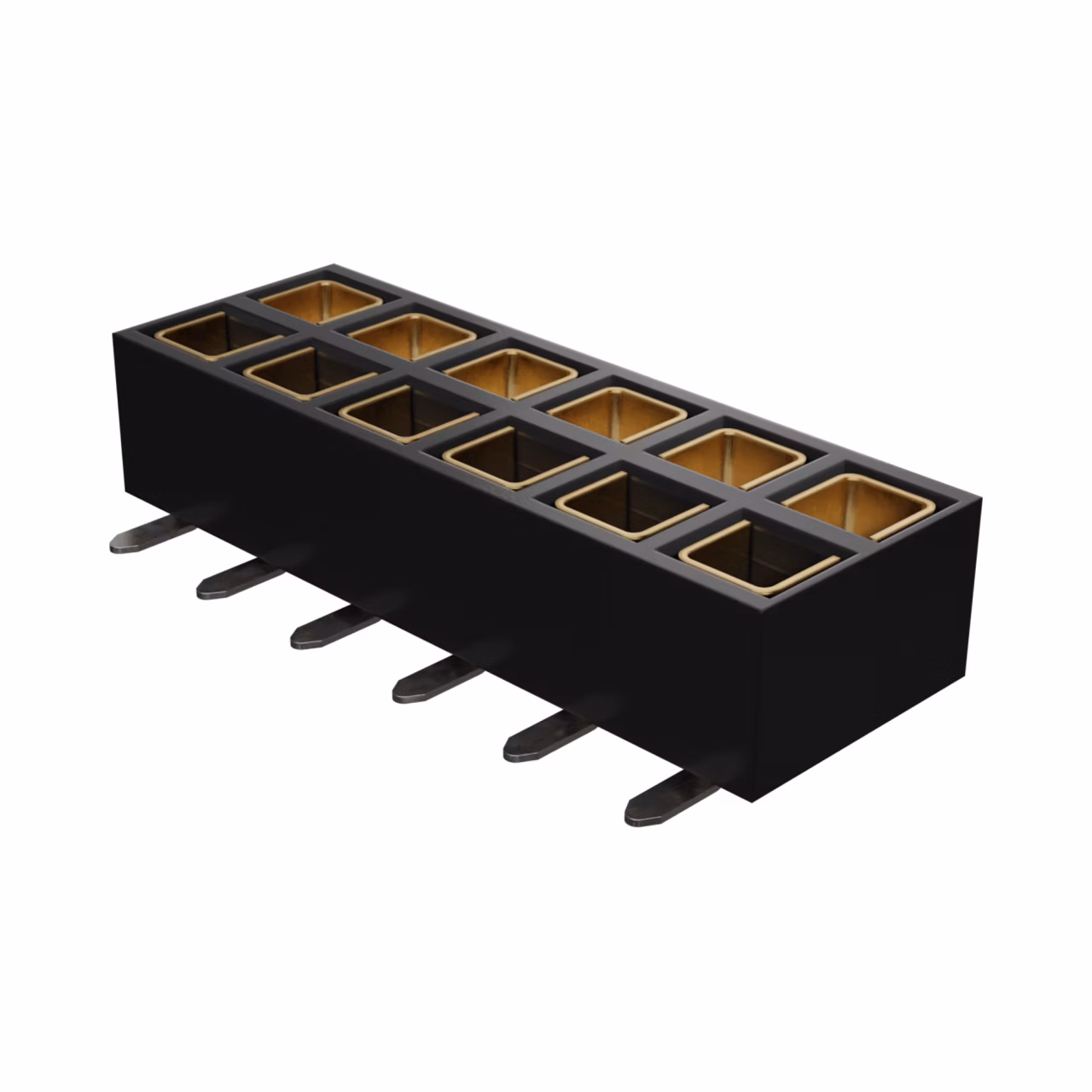 2.00mm Pitch Milli-Grid Receptacle, Surface Mount, Bottom Entry, 0.38µm Gold (Au) Plating, 12 Circuits, Tube, Lead-Free for sale