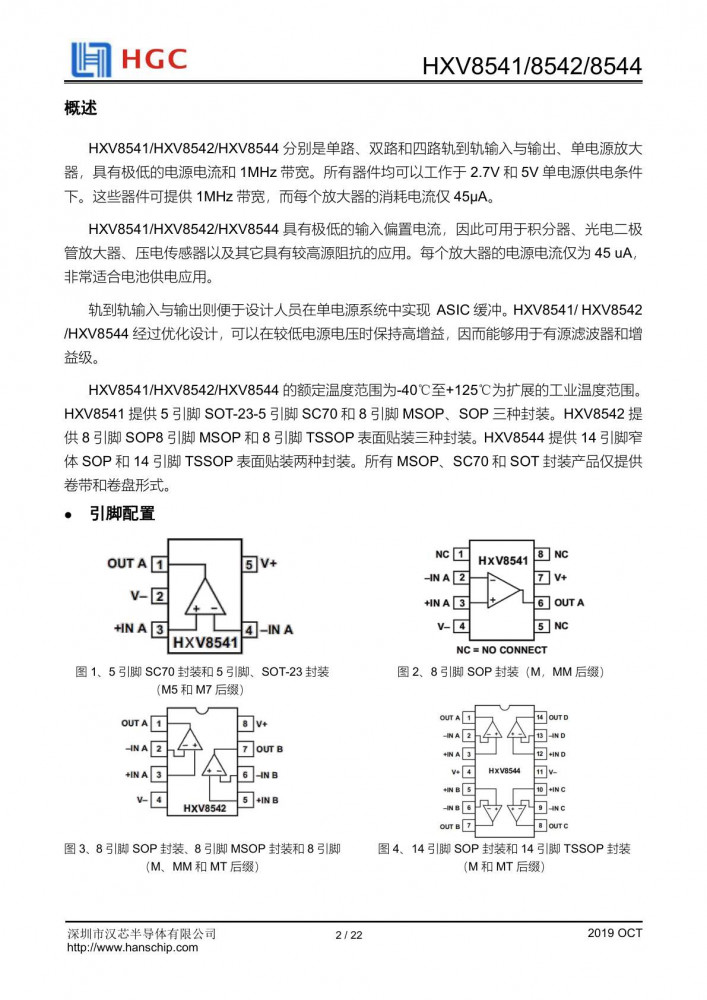 HXV8542DGKRG datasheet page 2