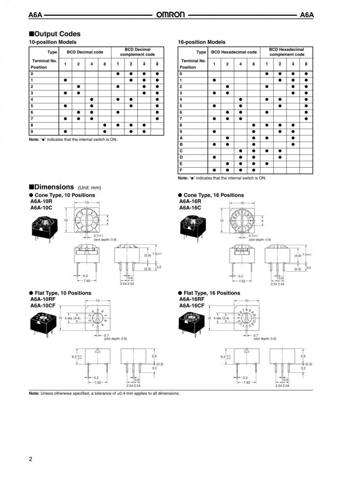 A6A-10RF technical document page 2