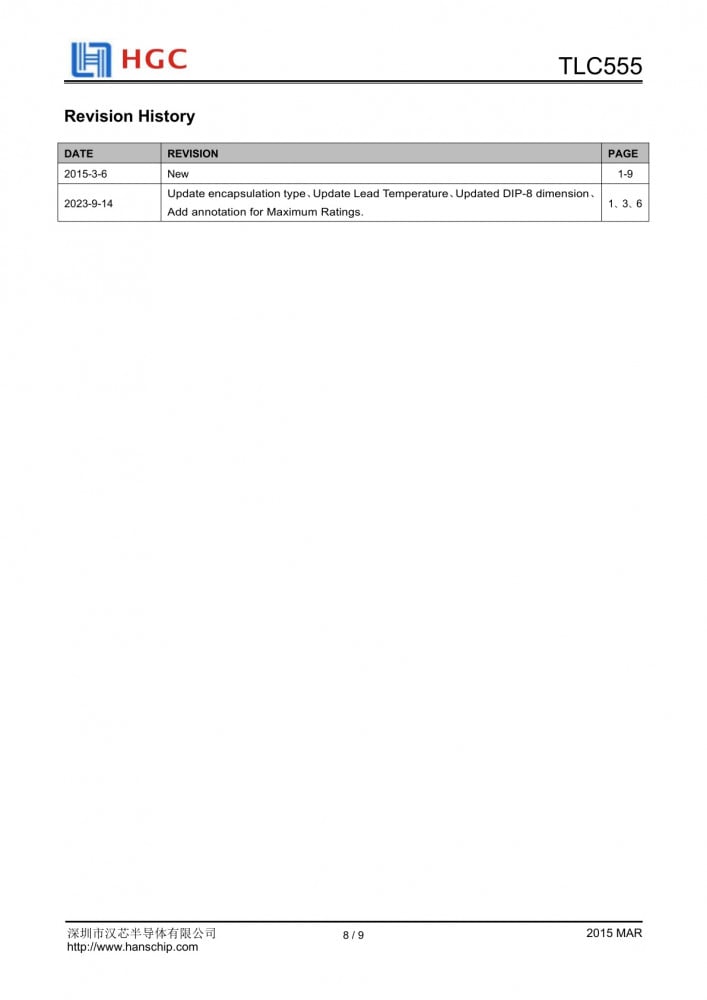 TLC555 datasheet page 8