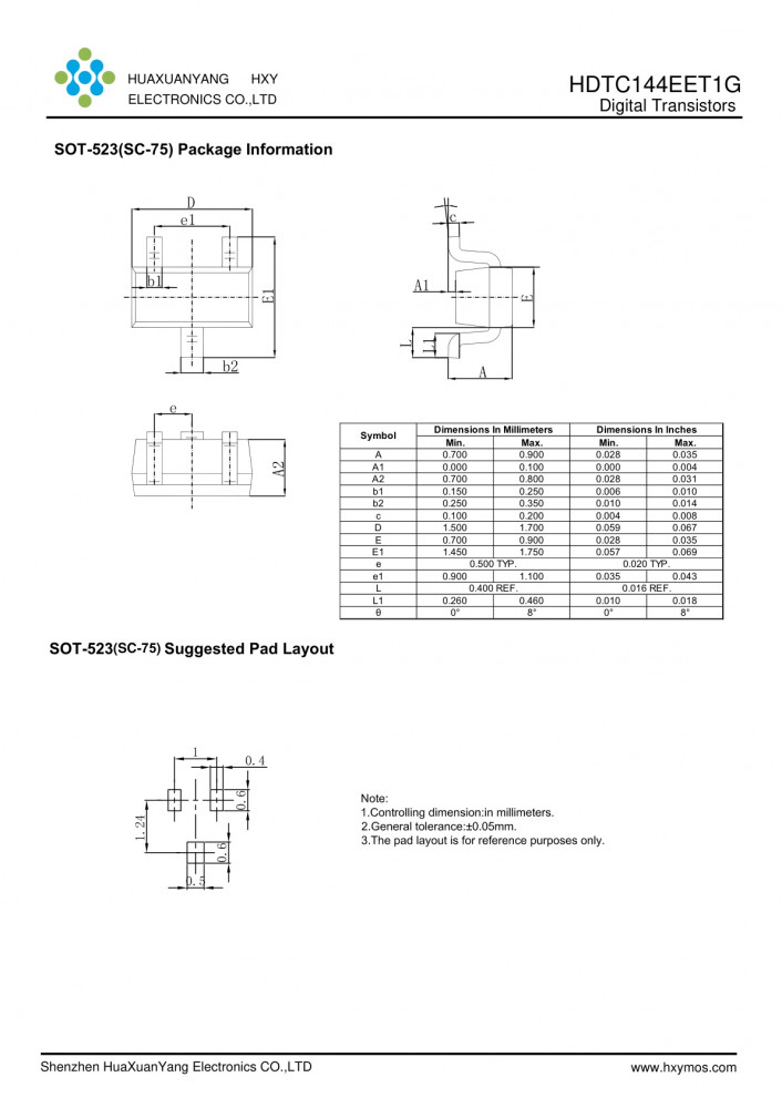 HDTC144EET1G datasheet page 3