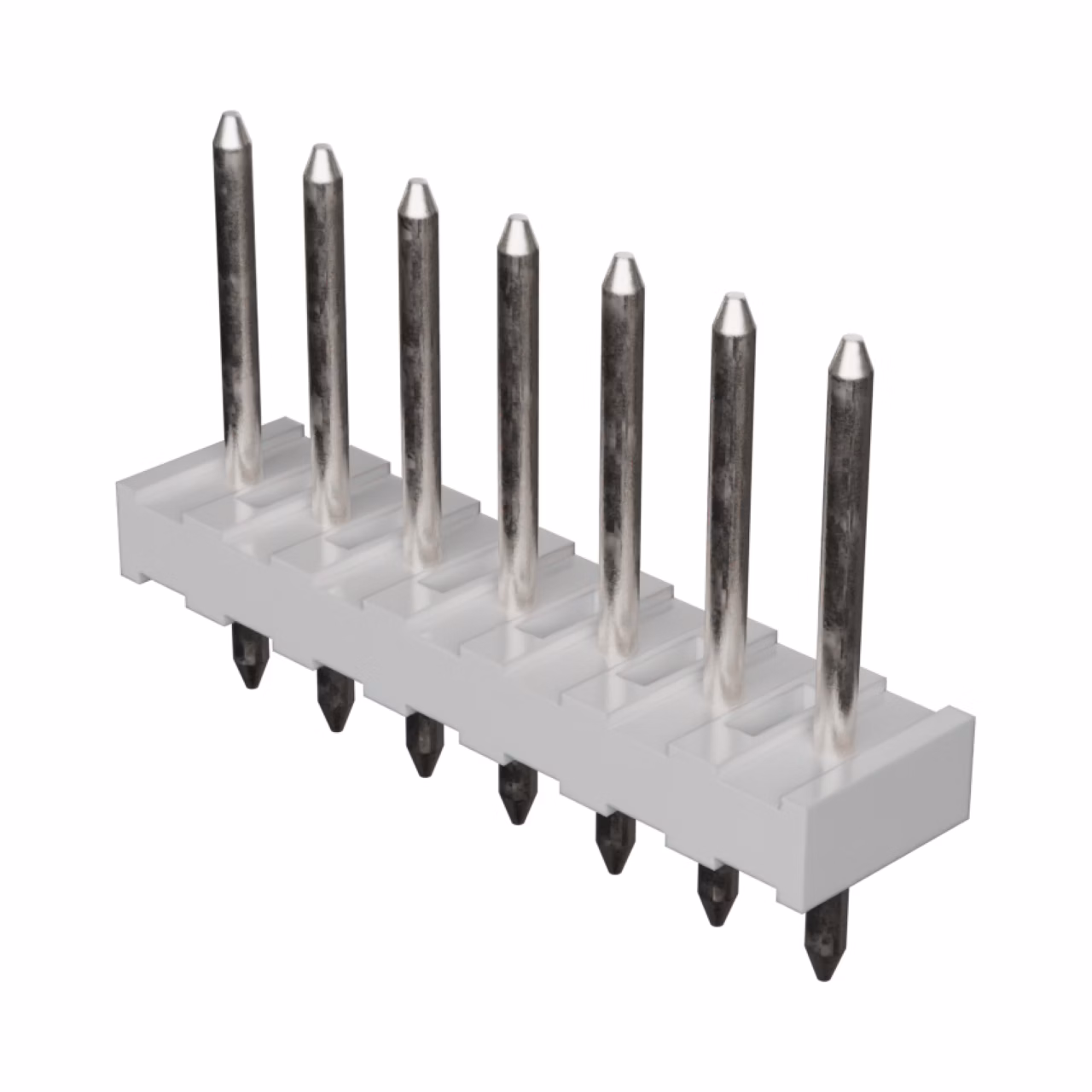 KK 396 Wire-to-Board Header, Vertical Round Pin, 7 Circuits, Tin (Sn) Plating, with Mating Pin Length of 11.43mm (.450