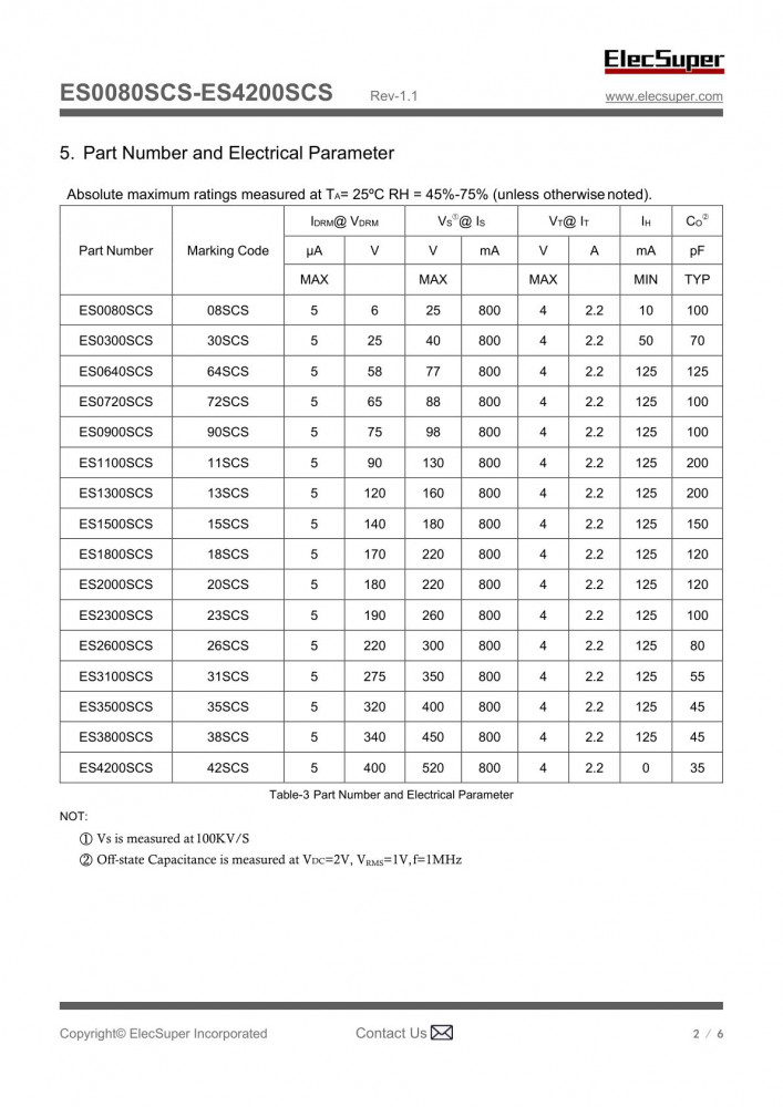 ES4200SCS datasheet page 2