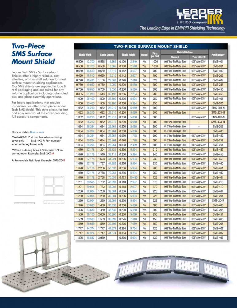 SMS surface-mount shield document page 3
