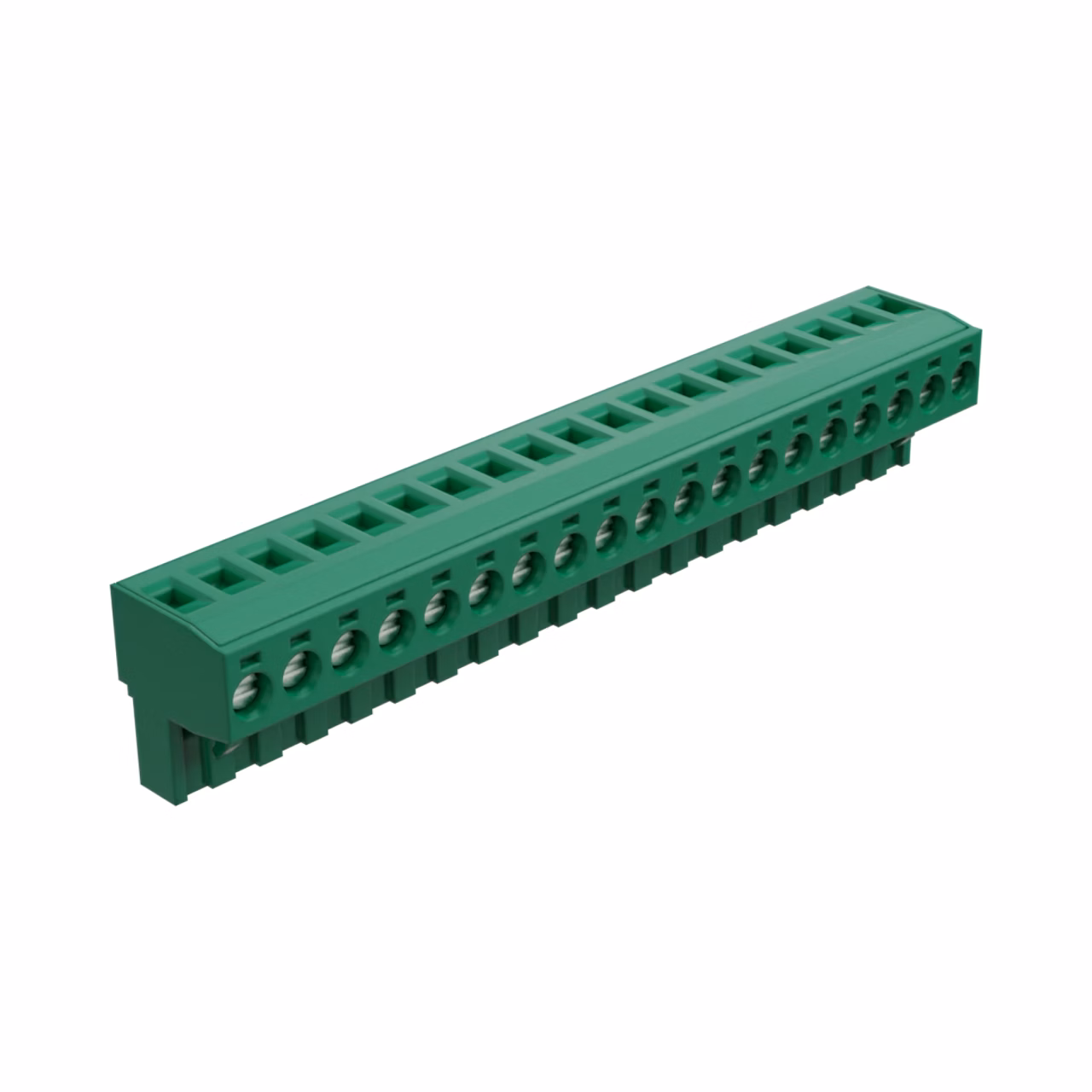 5.08mm Pitch Eurostyle Horizontal Plug, Green Housing, 19 Circuits for sale