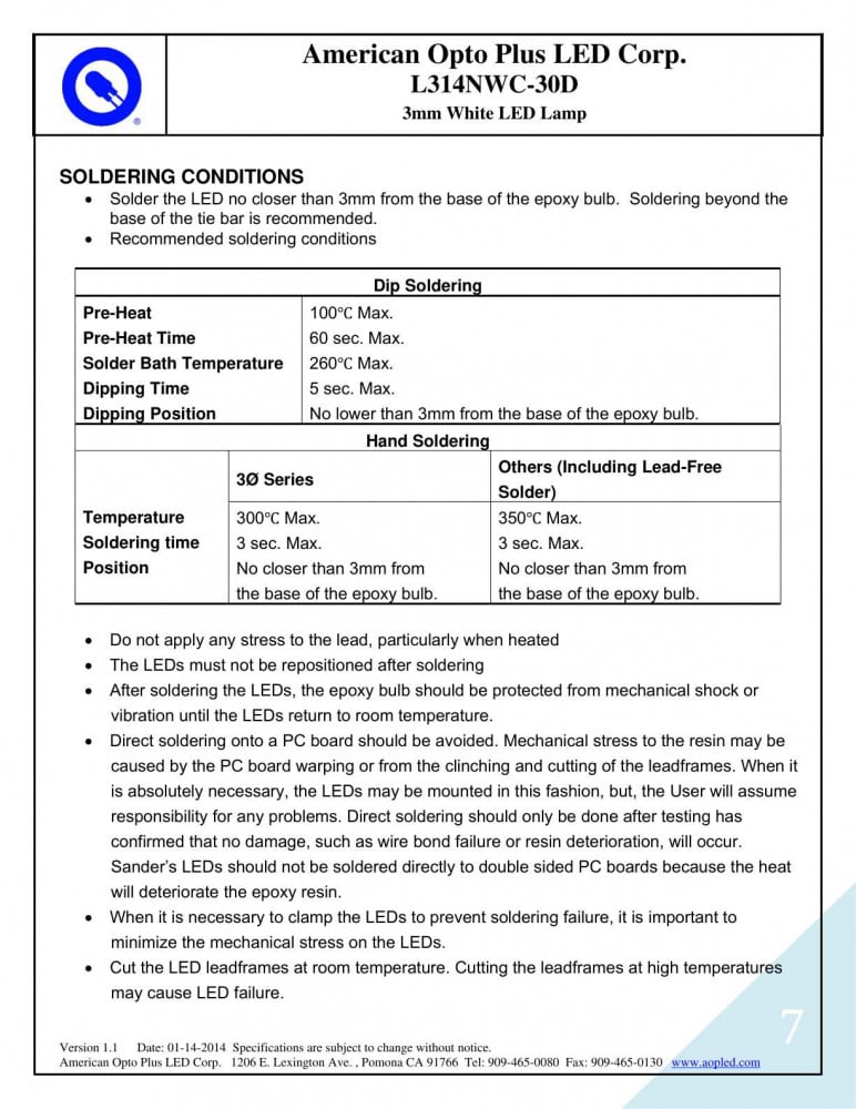 L314NWC-30D datasheet page 7