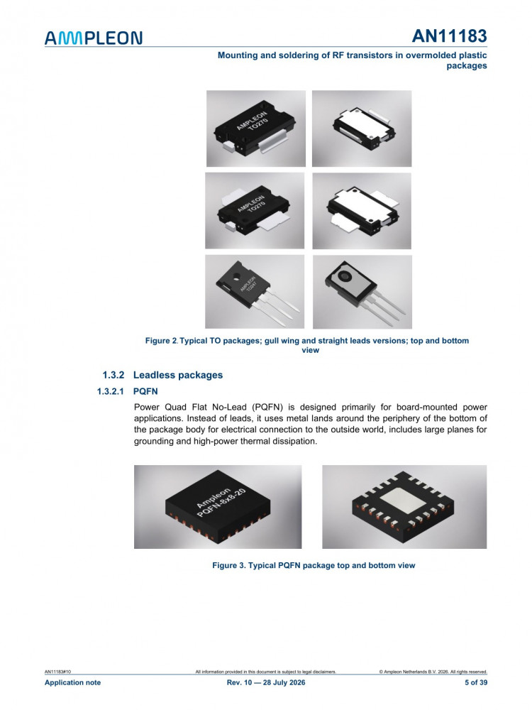 Ampleon mounting guideline document page 5