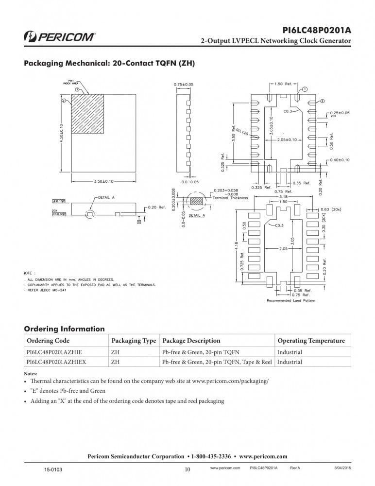 PI6LC48P0201A datasheet page 10