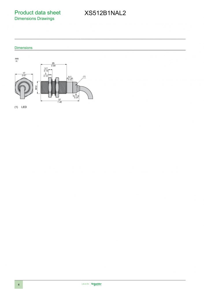 XS512B1NAL2 product documentation page 4