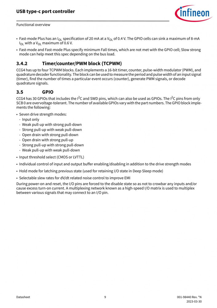 CYPD4225-40LQXI documentation page 9